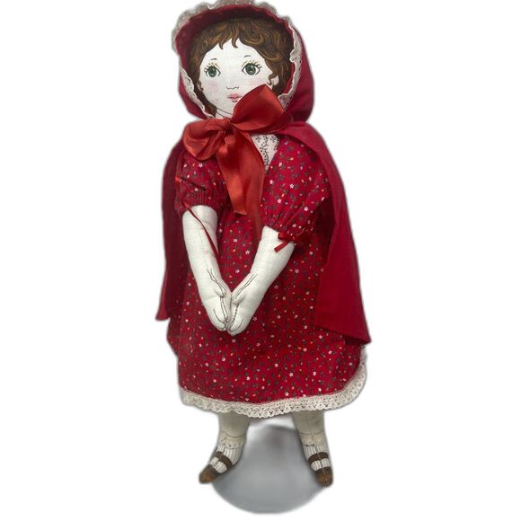 American Vintage | Toys | Vintage Handmade Little Red Riding Hood Rag ...